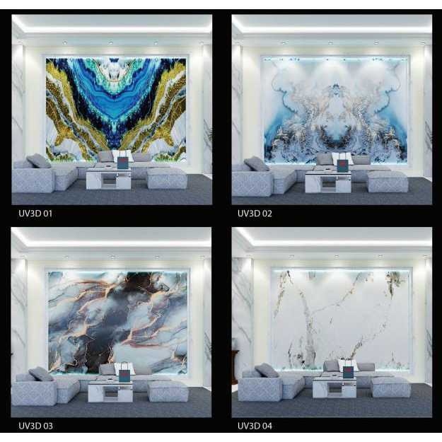 Jual MARMER UV BOARD 3D PVC DEKORASI DINDING ISI 2 LEMBAR HIGH QUALITY ...