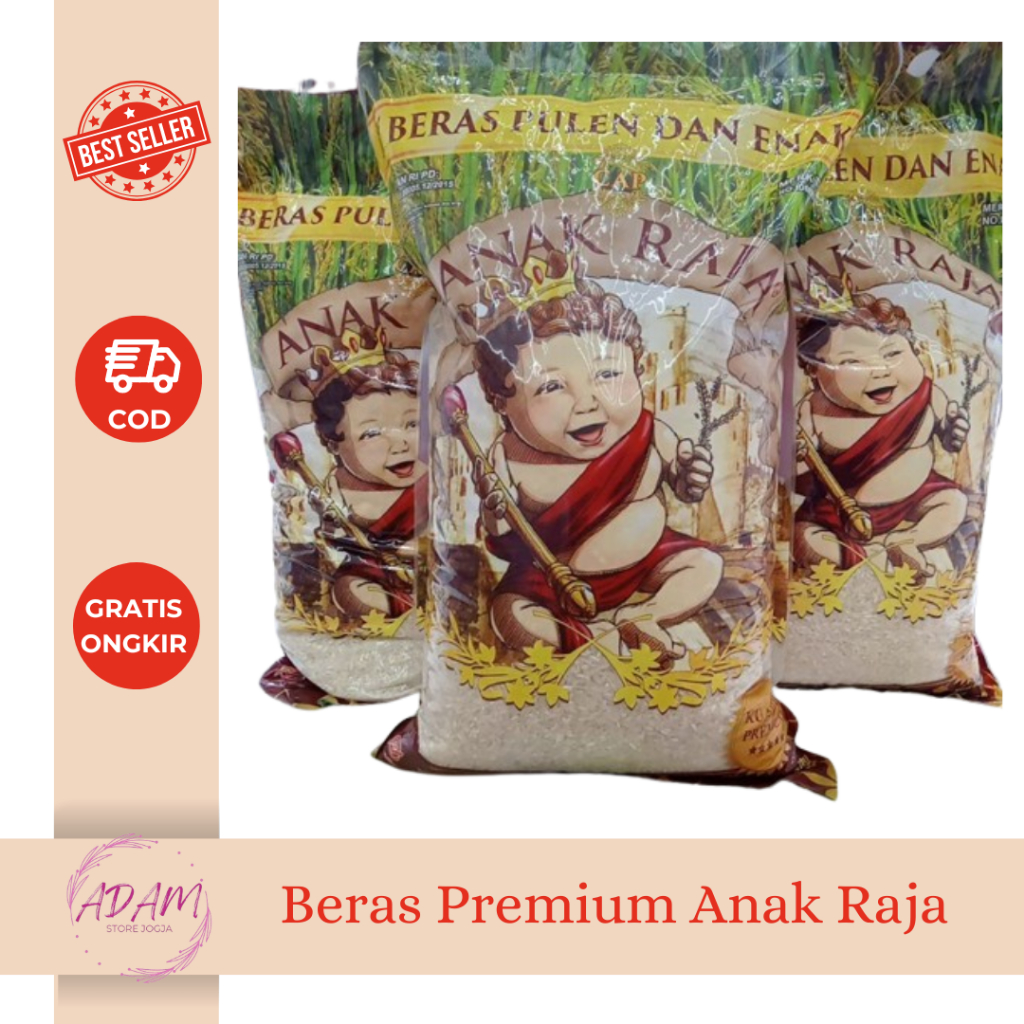 Jual beras premium anak raja 5kg | Shopee Indonesia