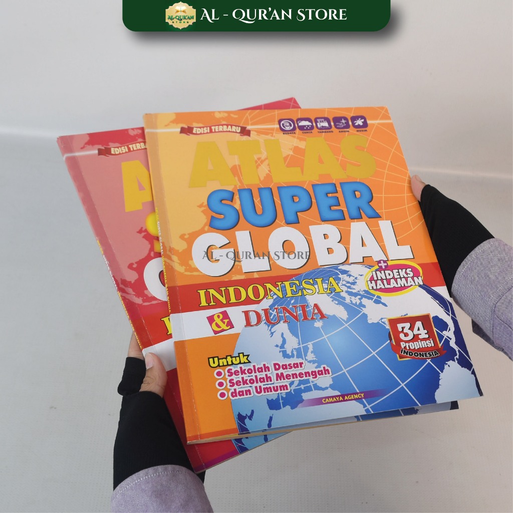 Jual Buku Atlas Super Global Indonesia & Dunia 34 Propinsi Cahaya ...