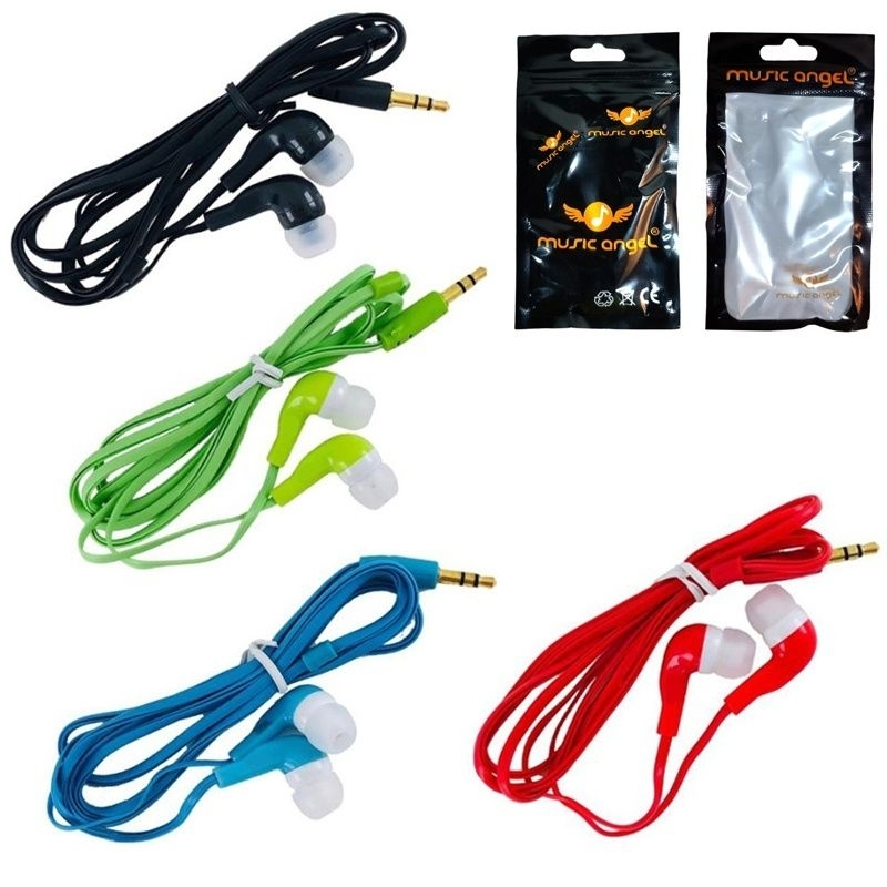 Jual Headset Music Angel Non Mic Earphone Powerfull Bass Handsfree ...