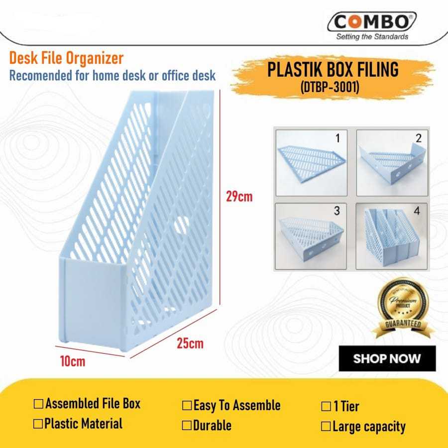 Jual Plastic Box Filling 1 Tier / Box File Plastik / Dokumen Box Rakit ...