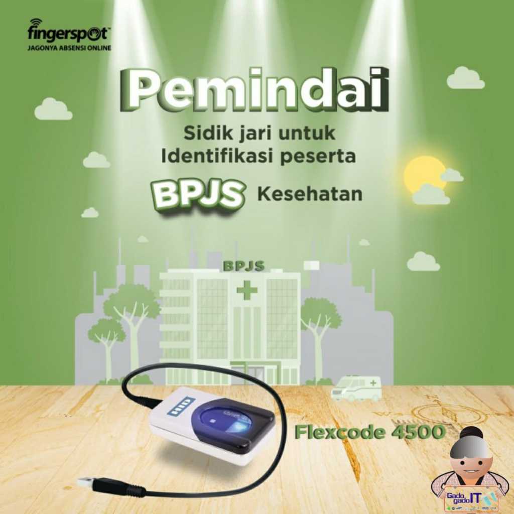 Jual Mesin Absensi Sensor Sidik Jari U Are U Fingerprint Fingerspot Flexcode 4500 Inc SDK ...