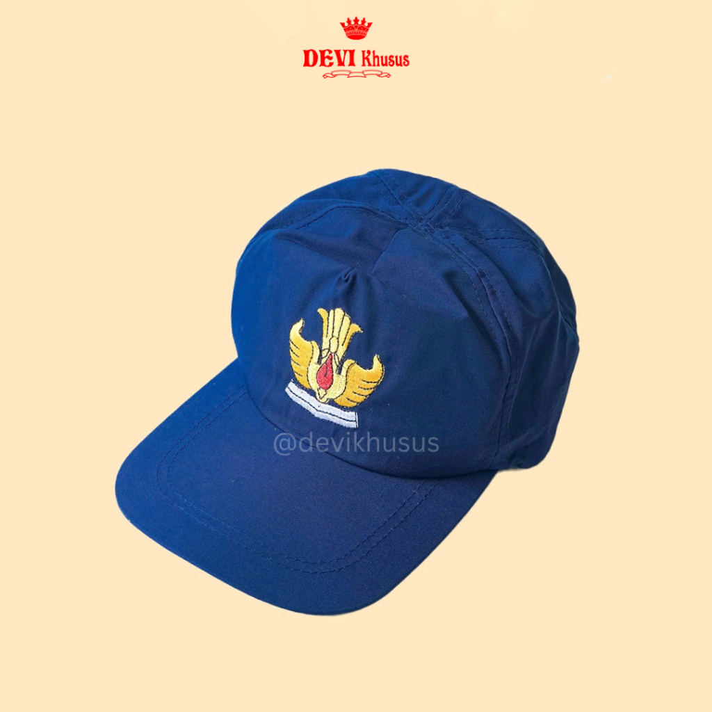 Jual Topi SMP Biru Famatex - Devi Khusus Seragam Sekolah | Shopee Indonesia