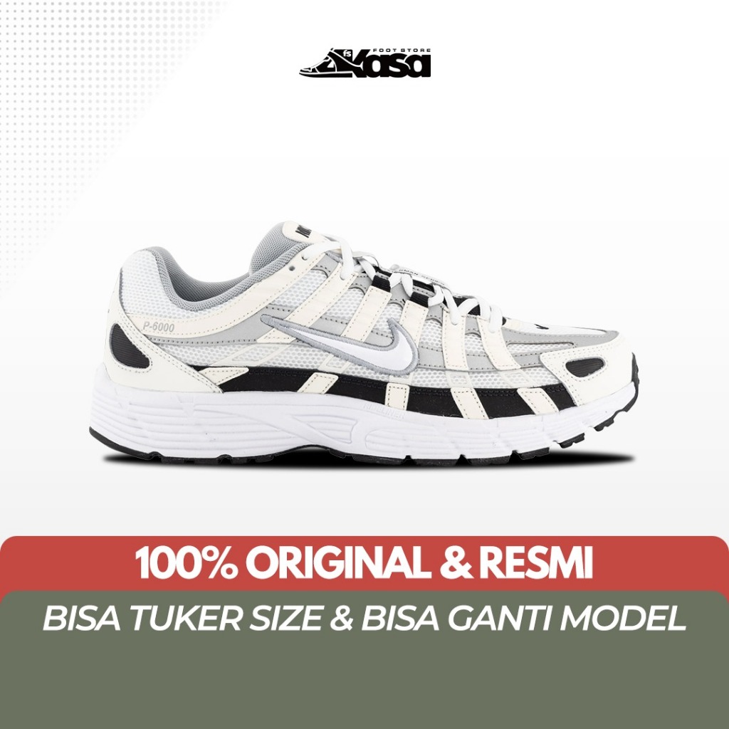 Jual Sepatu Sneakers Pria Nike P-6000 Sail White Wolf Grey | P6000 | P ...