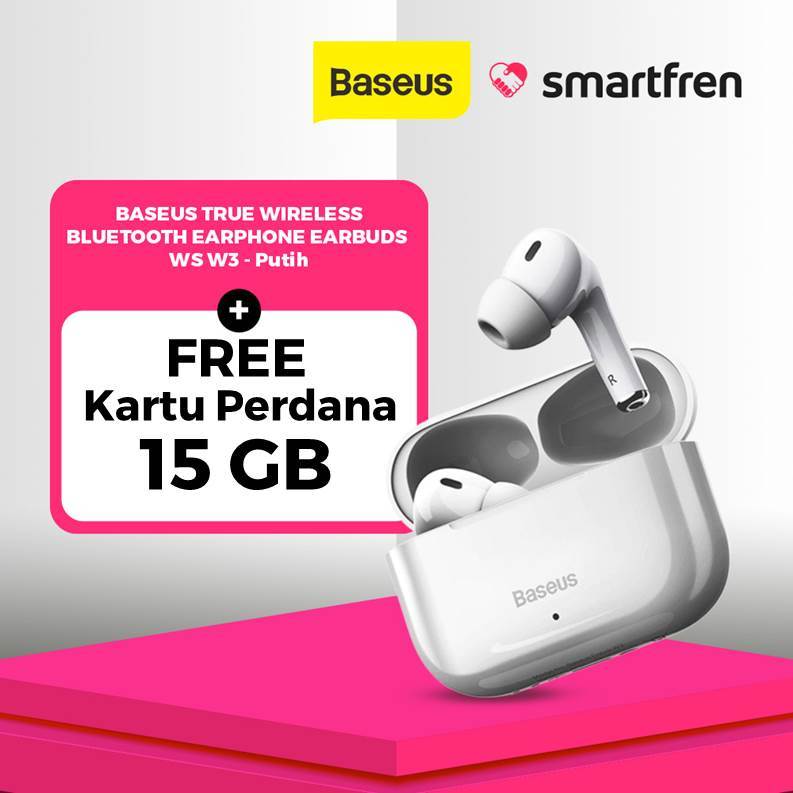Jual Baseus True Wireless Bluetooth Earphone Earbuds TWS W3 | Shopee ...