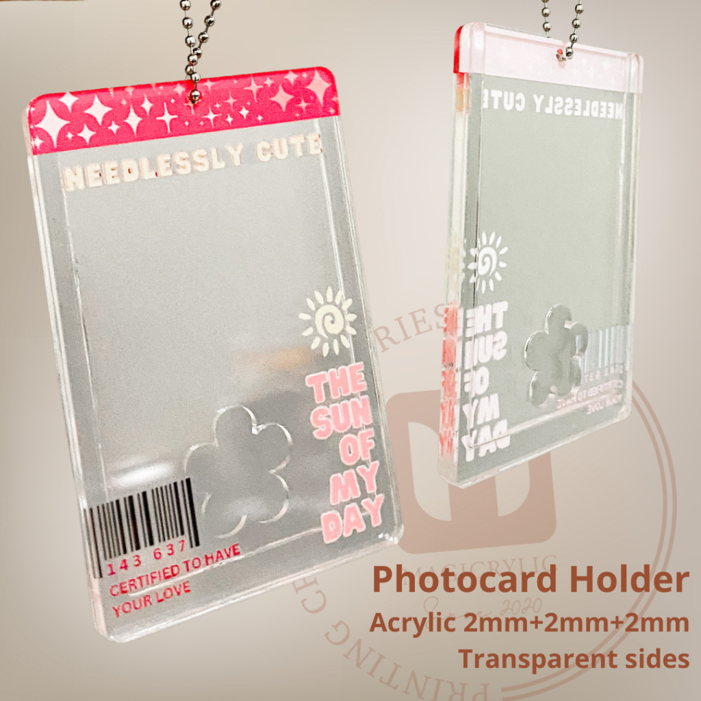 Jual Clear Photocard Holder / PC Holder (Sisi Transparan) - Jasa Print ...