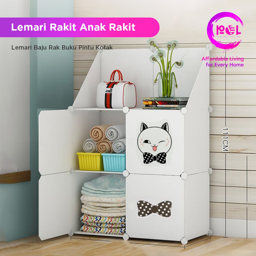 Jual POL - Lemari Pakaian Anak Rakit Plastik 4-6 Laci | Shopee Indonesia