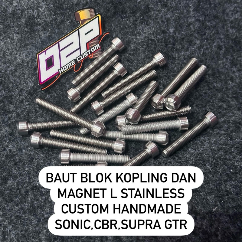 Jual baut blok mesin baut blok kopling magnet cbr,sonic,supra gtr L ...