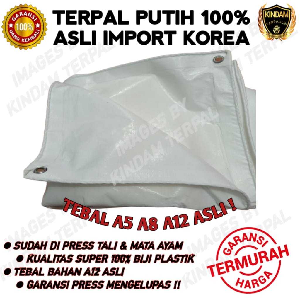 Jual TERPAL A12 PUTIH BAHAN KOREA ASLI 100% BIJI PLASTIK MURNI | HARGA ...