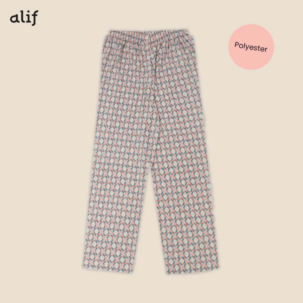 Jual Alif Modern Wear - Celana Kulot Pleats Plisket Motif - Taj Mahal ...