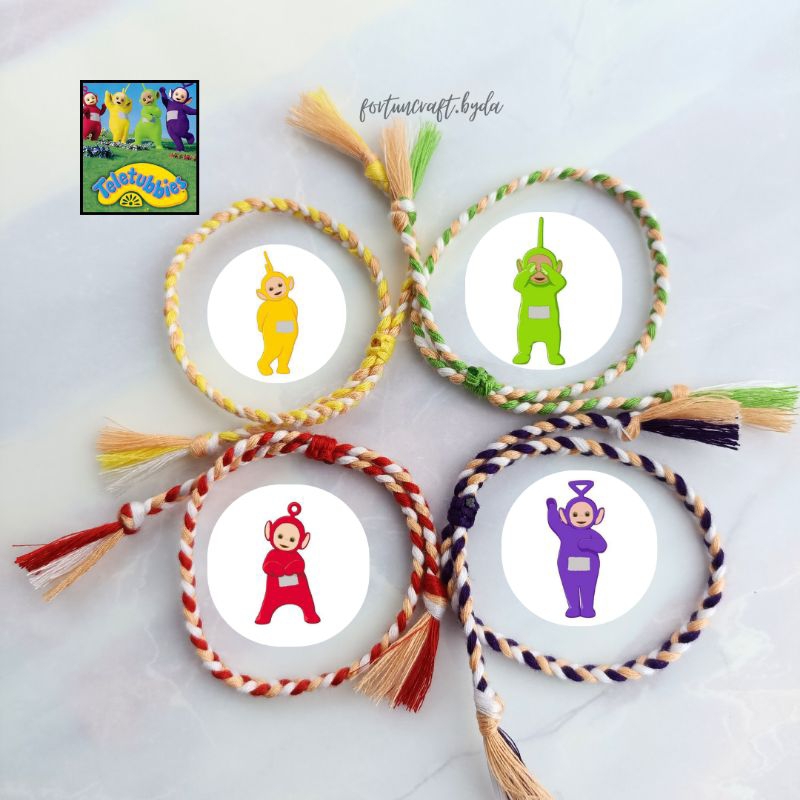 Jual Teletubbies Bracelet | Gelang Benang Kepang Couple Teletubbies ...