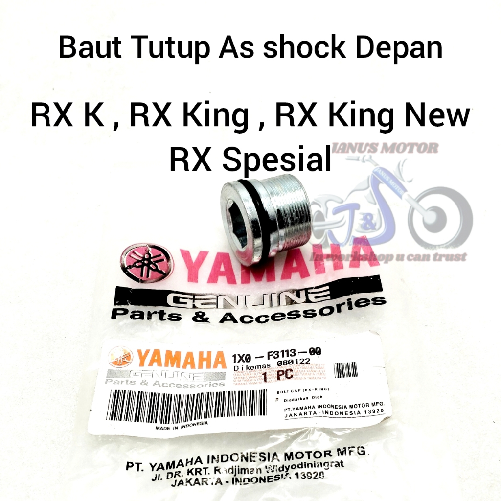 Jual Baut tutup as shock depan Yamaha RX King New RXK RXS Spesial ...