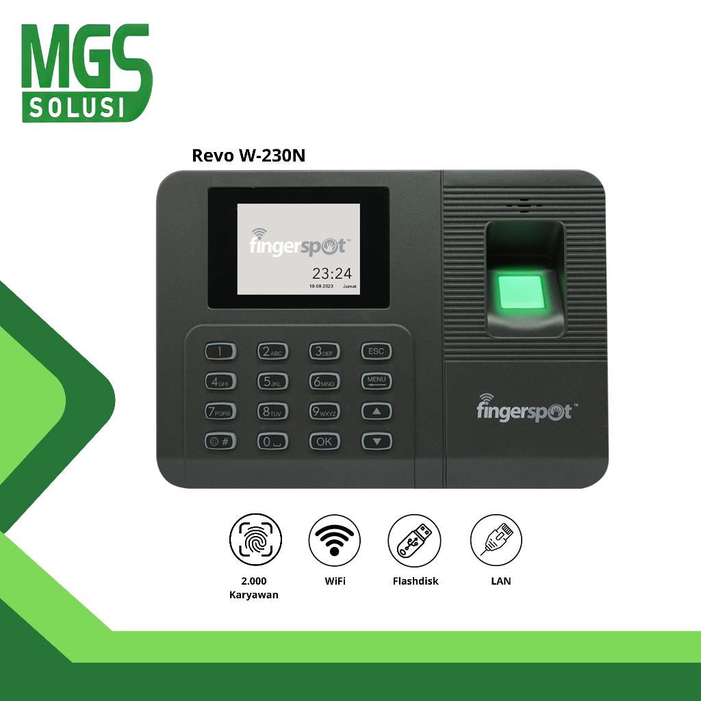 Jual Mesin Absensi Revo W 230N fingerprint absen Sidikjari Wifi LAN ...