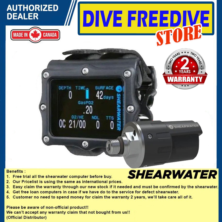 Jual Dive Comp Computer Shearwater Perdix Ai Transmitter Swift jam Tangan Selam Scuba Diving ...
