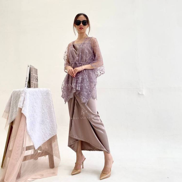 Jual [3in1] HYUNNA One Set Satin Setelan Rok Lilit Wanita Casual Look ...