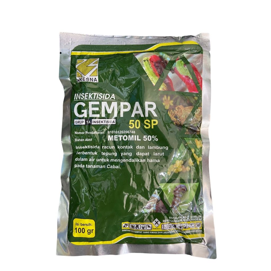 Jual Insektisida racun kontak metomil 50% GEMPAR 50SP isi 100gr dari ...
