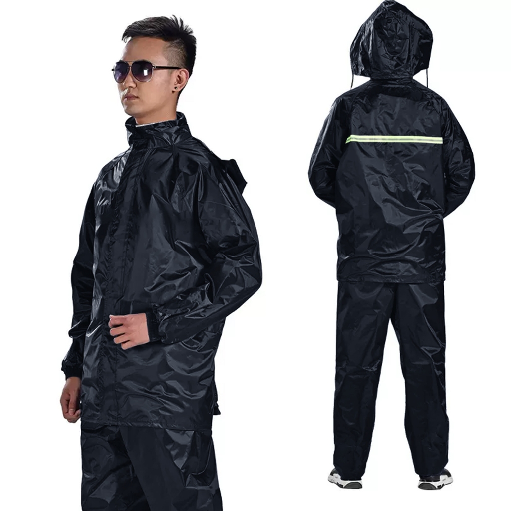 Jual Jas Hujan terbal Setelan Raincoat Dewasa Pria Wanita Anti Rembes PVC Premium / Mantel Ujan ...