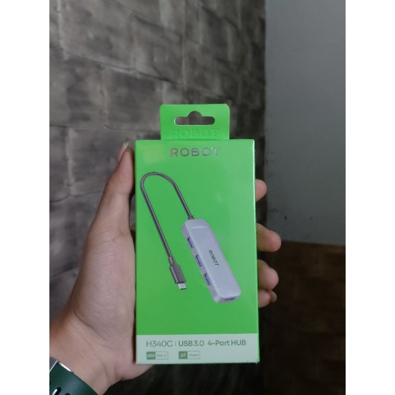 Jual ROBOT H340C USB 3.0 4-Port Hub 5Gps | Shopee Indonesia