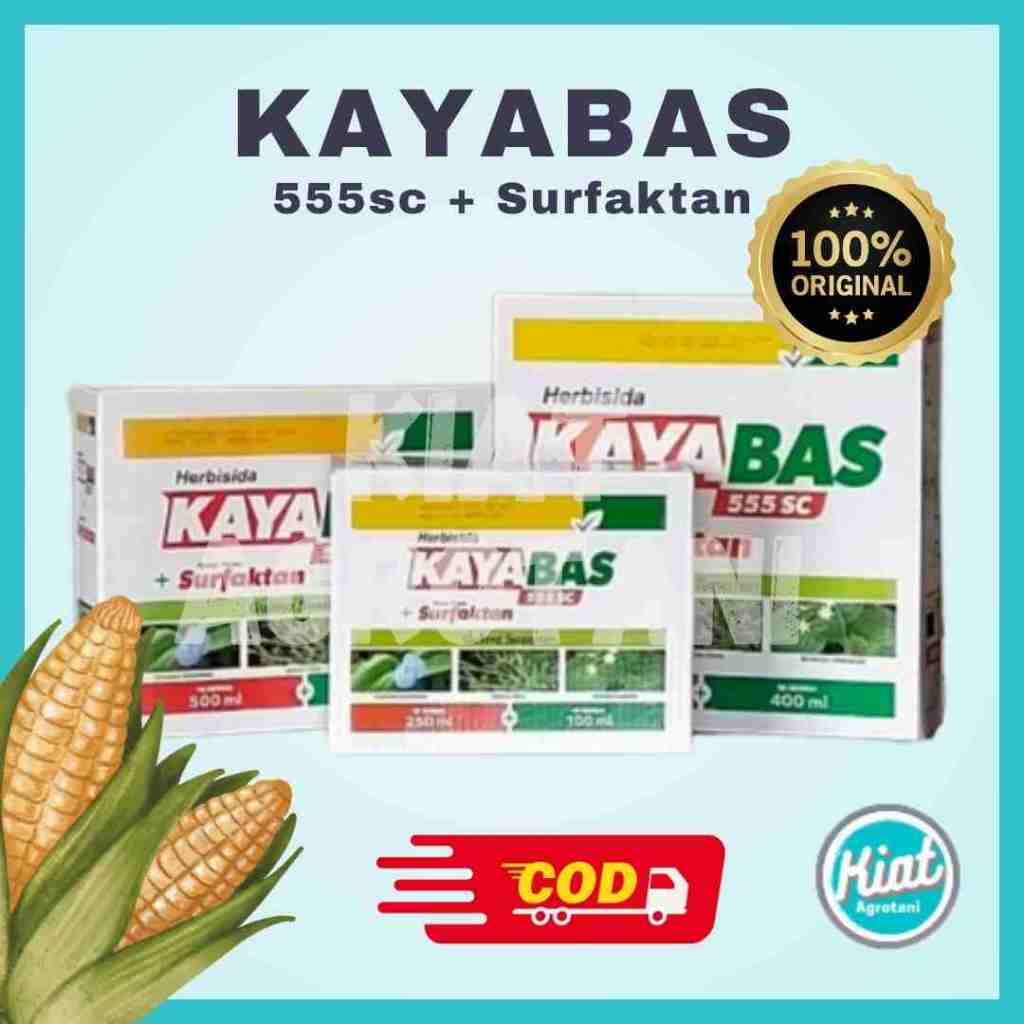 Jual Herbisida Pembasmi Rumput KAYABAS 555sc + surfaktan || kemasan 250ml 500ml 1000 ml | Shopee ...