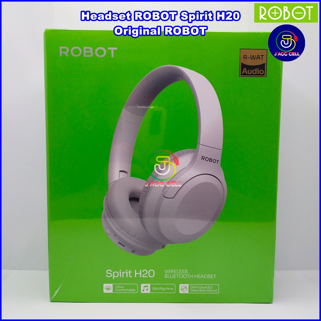 Jual Headset ROBOT Spirit H20 Foldable Wireless Headphone Robot Spirit ...