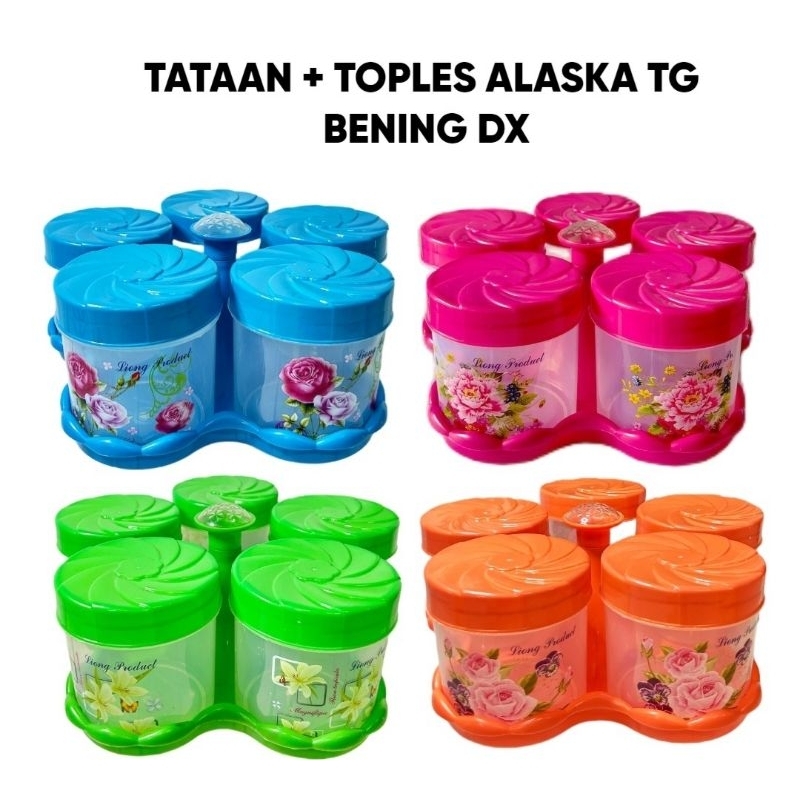 Jual celoviashop TATAKAN + TOPLES ALASKA NAMPAN BENTUK BUNGA ISI 5 PCS ...