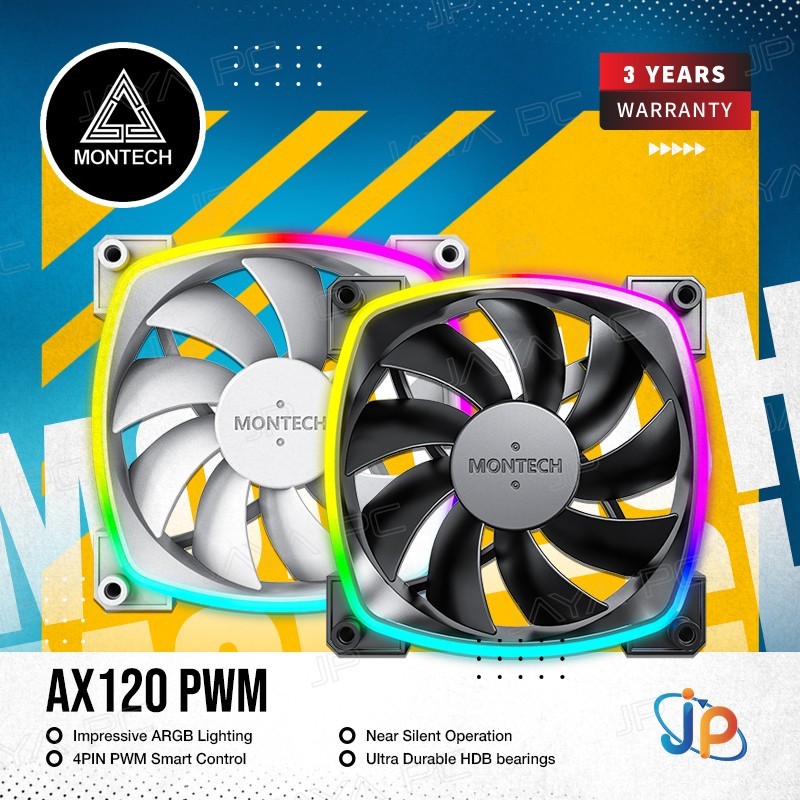 Jual Montech Cooler Fan Case AX120 PWM ARGB - Fan Casing 12cm | Shopee ...