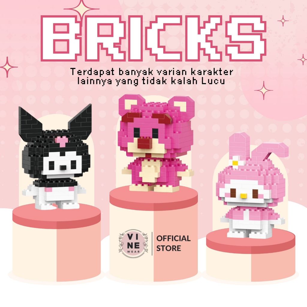 Jual Nano Block Model Karakter Mainan Balok Edukasi Anak DIY Bricks ...