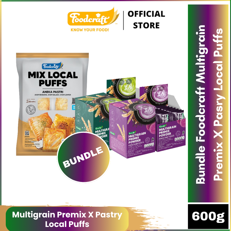 Jual 【Bundle】 Foodcraft Premix Multigrain Powder X Pastry Cake Mix Local Puffs Aneka Cita Rasa ...