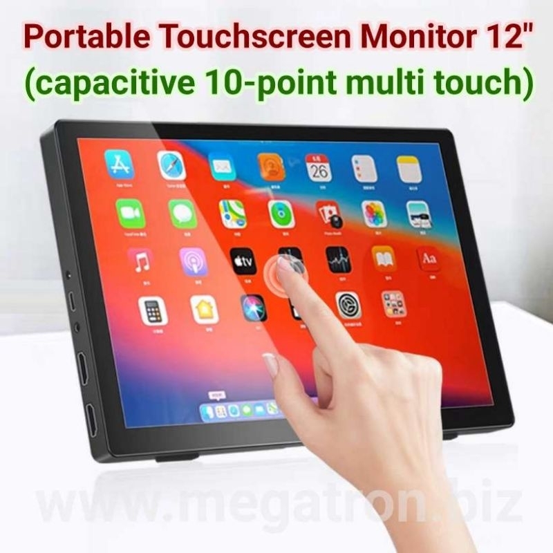 Jual Portable LED Touchscreen Monitor 12 inch (input: 2 x HDMI ...