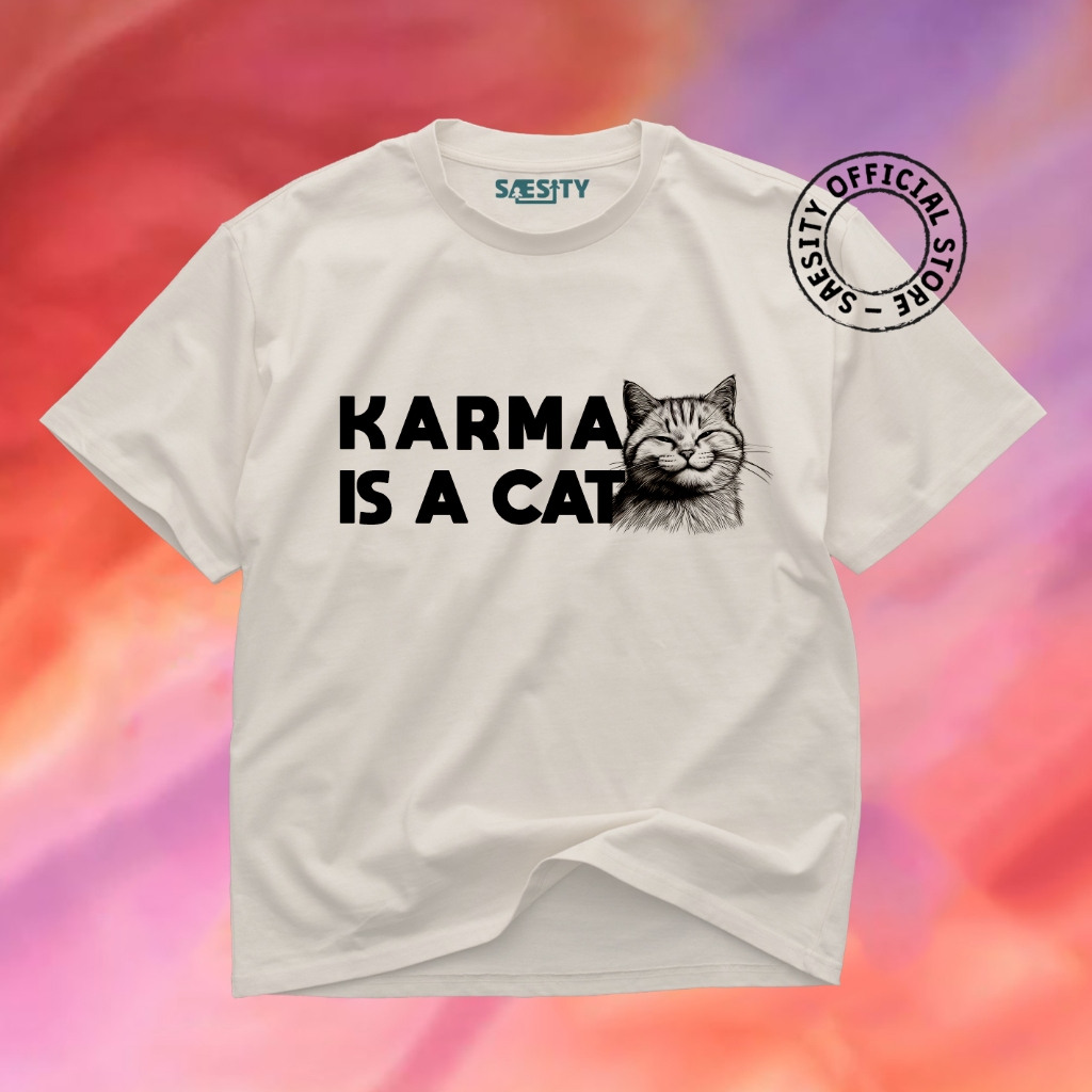 Jual Kaos Taylor Swift Karma Is Cat Edition | Shopee Indonesia
