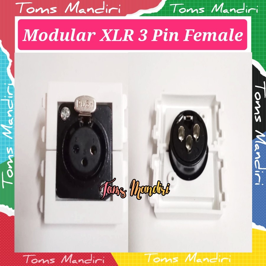 Jual Modular Xlr 3 pin untuk floor socket | Shopee Indonesia