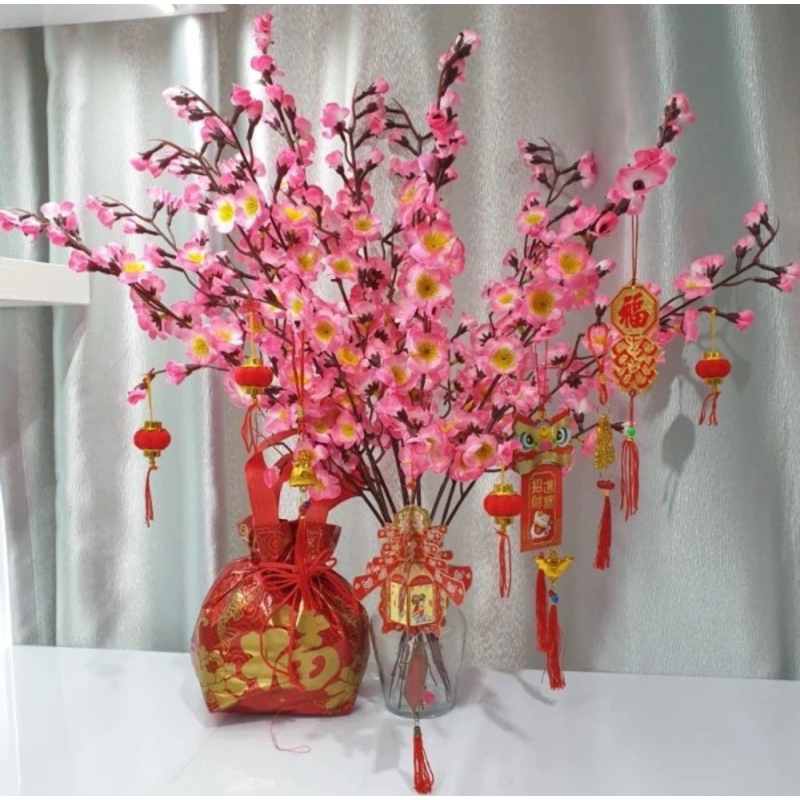 Jual BONUS GANTUNGAN ANGPAO POHON SAKURA MEHWA MEIHUA IMLEK POT 45cm ...