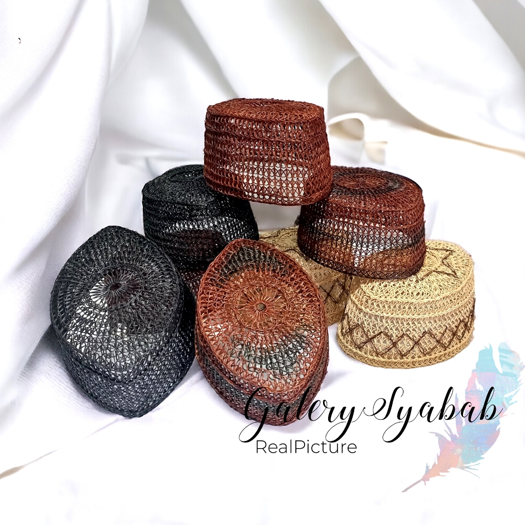 Jual peci rotan,peci jaring,peci habib bahar,peci rotan kalimantan,songkok haji,peci haji ...