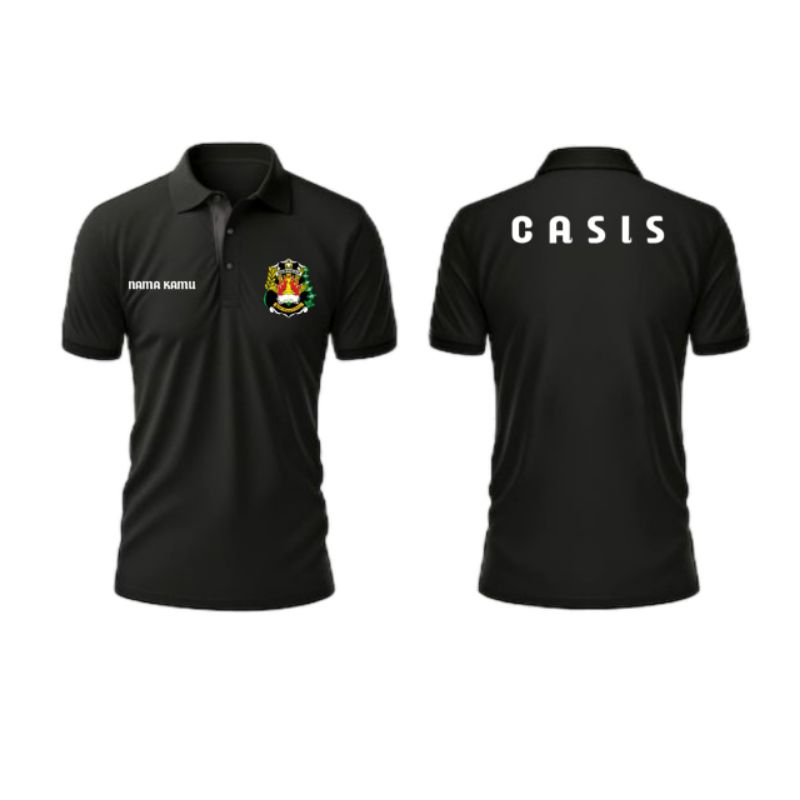 Jual Kaos Polo Casis Taruna Akpol(Akademi kepolisian) Warna Hitam-Kaos ...