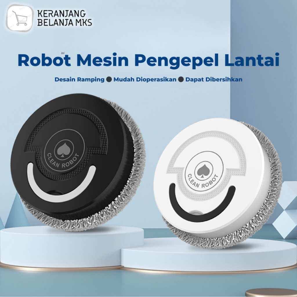 Jual Robot Pel Sapu Lantai Micfrofiber Intellegent Dust Mop | Shopee ...