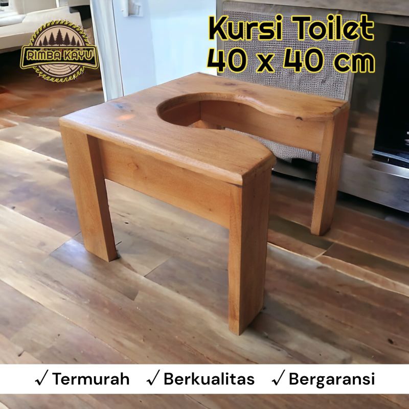 Jual kursi toilet wc duduk portable kayu kursi jongkok BAB lansia ...