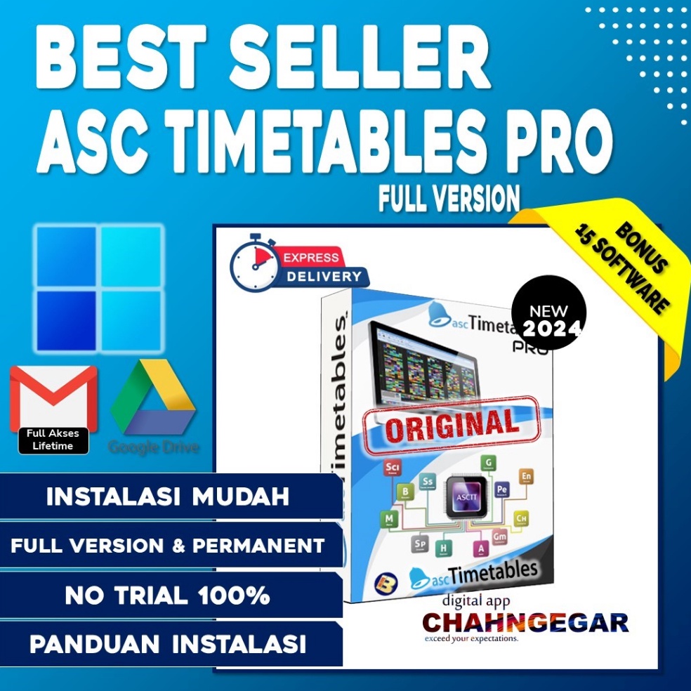 Jual ART Y42D aSc TimeTables 224 Lisensi Original Lifetime Software Membuat Jadwal Sekolah ...
