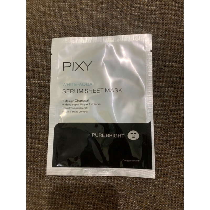 Jual [ NEW ] PIXY White Aqua Serum Sheet Mask Pure Bright 20gr | Shopee ...