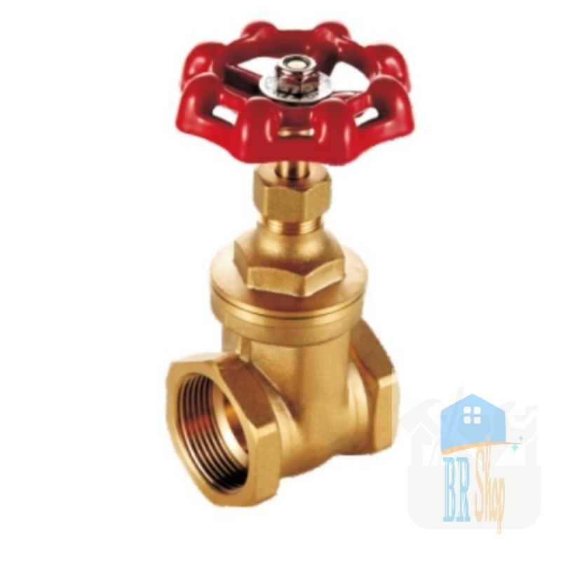 Jual STOPKRAN KUNINGAN/GATE VALVE BRASS ½" KUNINGAN | Shopee Indonesia