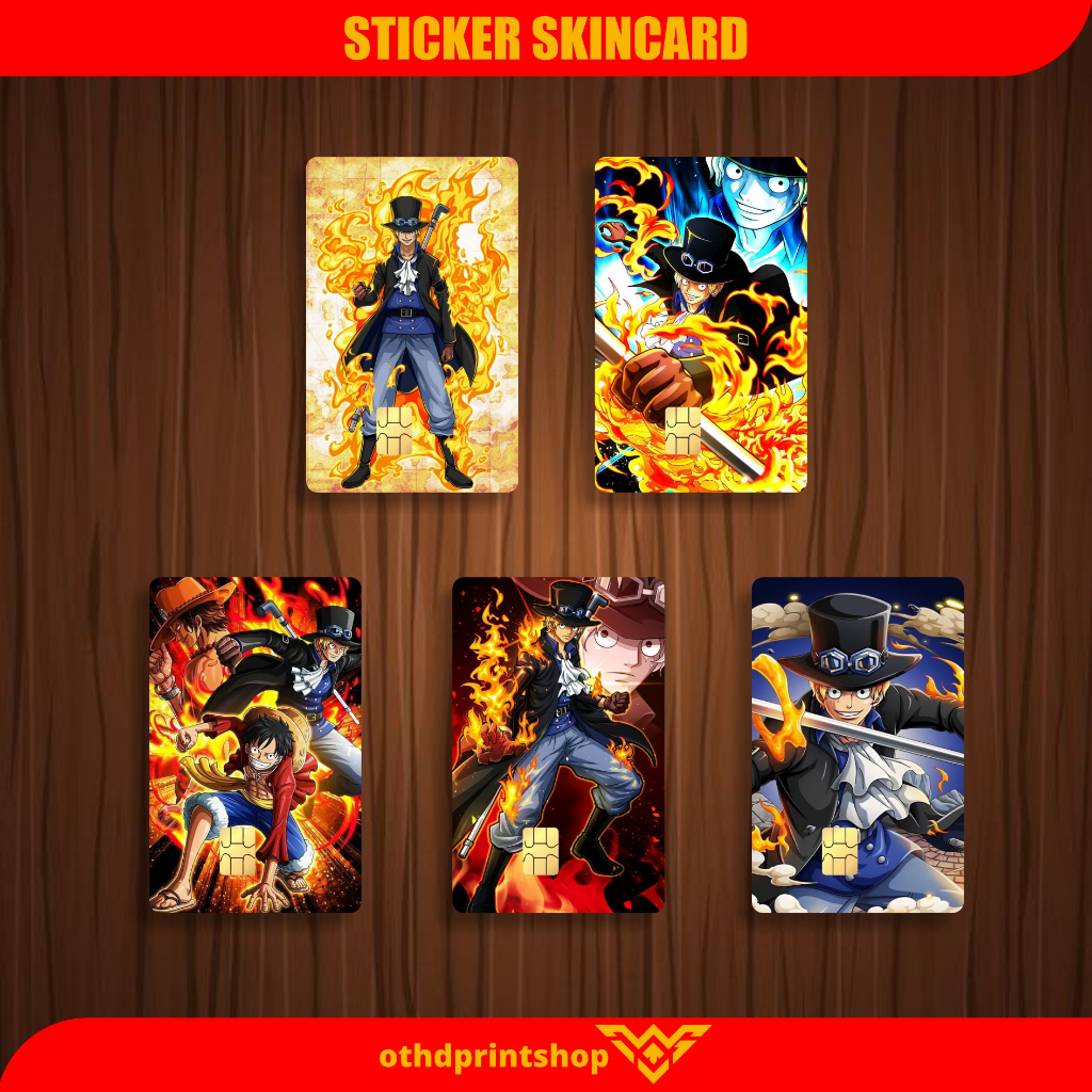 Jual Stiker Sticker Skin Kartu Atm SABO ONEPIECE Special Edition ...