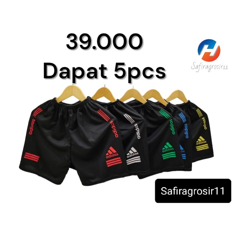 Jual promo obral celana pendek olahraga termurah 39.000 (dapat 5pcs ...