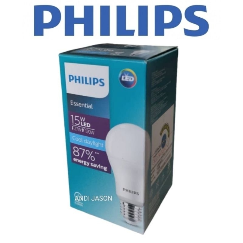 Jual LAMPU LED 15 WATT PHILIPS CAHAYA PUTIH | Shopee Indonesia