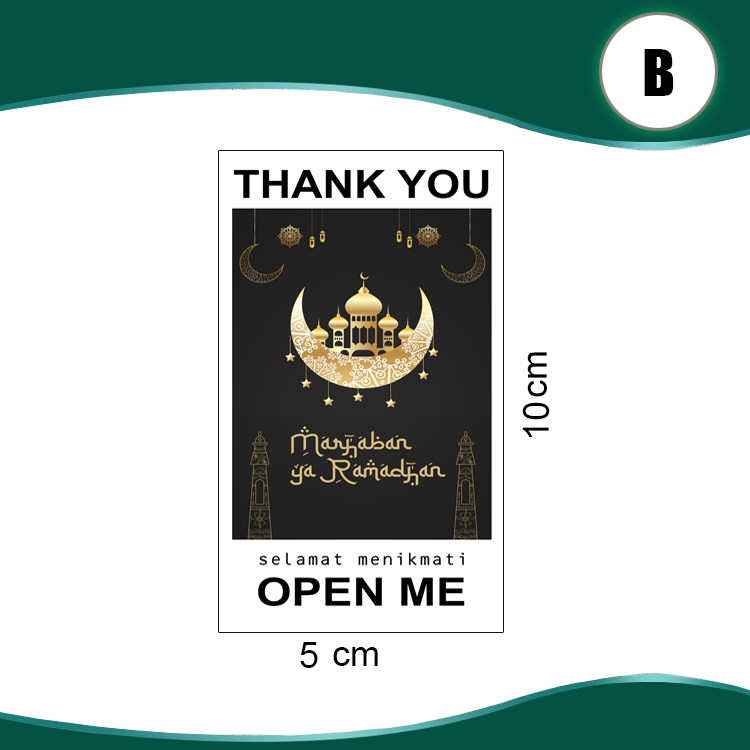 Jual Stiker Label Open Me Stiker Segel Stiker Thank You Murah ...