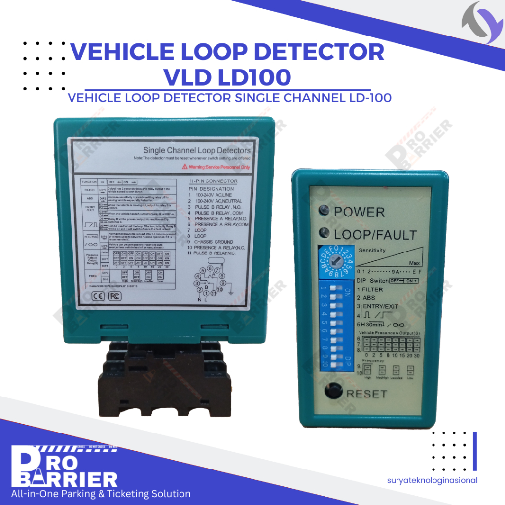 Jual Vehicle Loop Detector Single Channel LD-100 / VLD LD100 Detektor ...