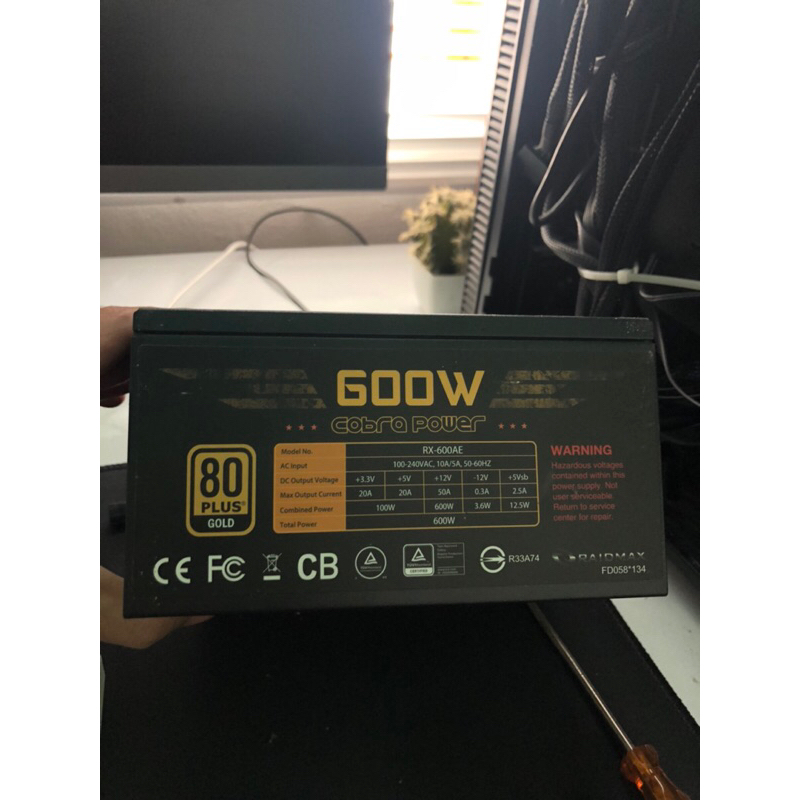 Jual PSU 600W 80+ Gold merk raidmax second | Shopee Indonesia