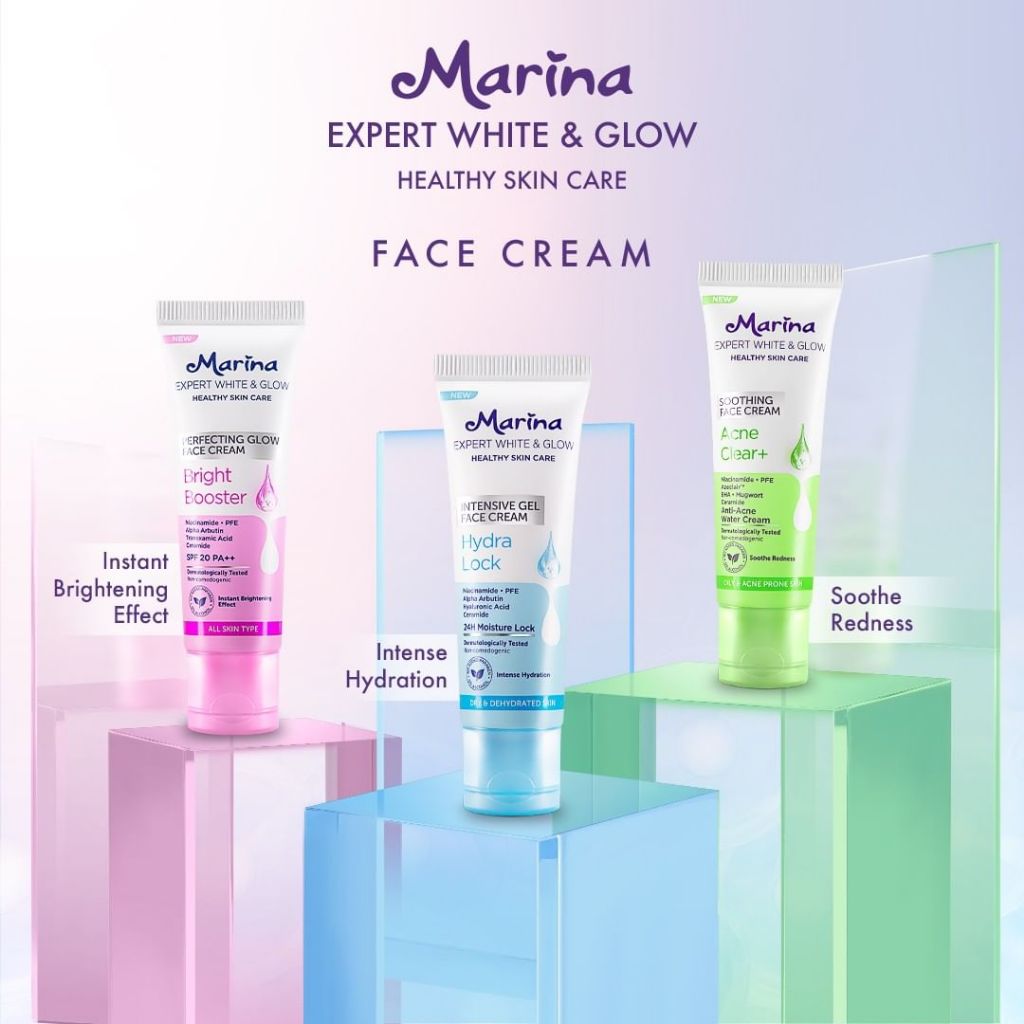 Jual MFI - Marina Expert White & Glow Face Cream l Perfect Glow Bright ...