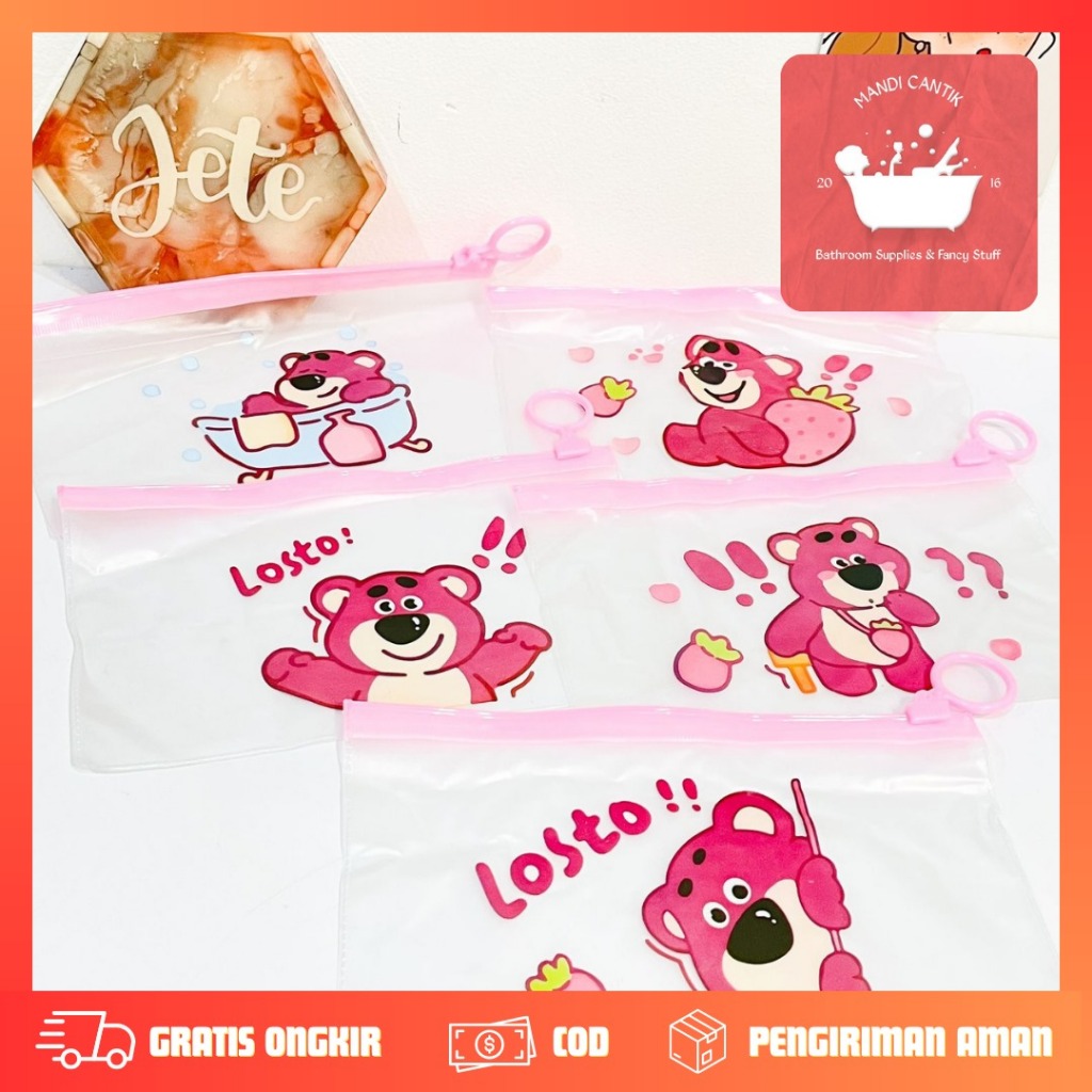 Jual KOTAK PENSIL POUCH PVC KECIL LOTSO KP-1129 pouch zipper ziplock ...