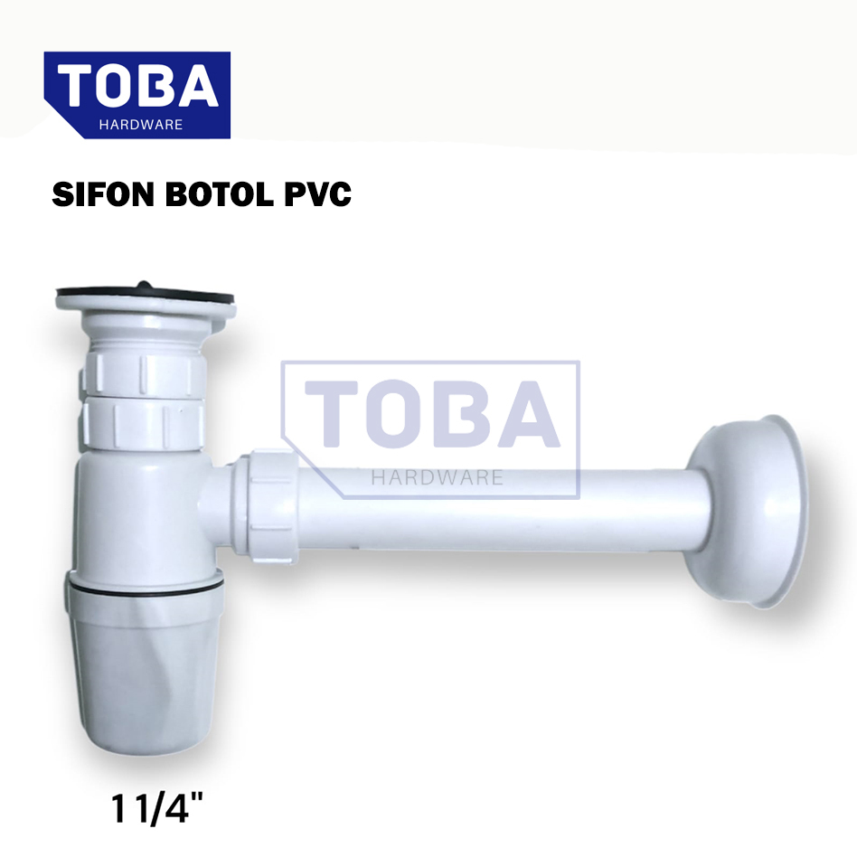 Jual TOBAA- SIFON BOTO PVC 1 1/4 INCHI/ SIFON BOTOL PVC/ SIFON/ KRAN ...