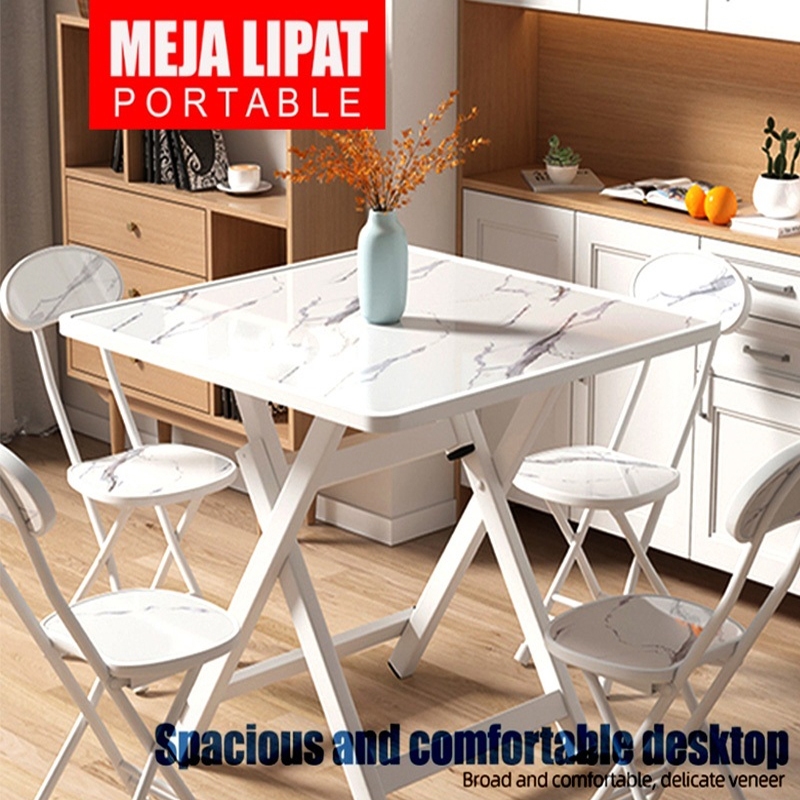 Jual Meja Kayu Persegi Meja Lipat Kotak Portable Meja Makan Cafe ...