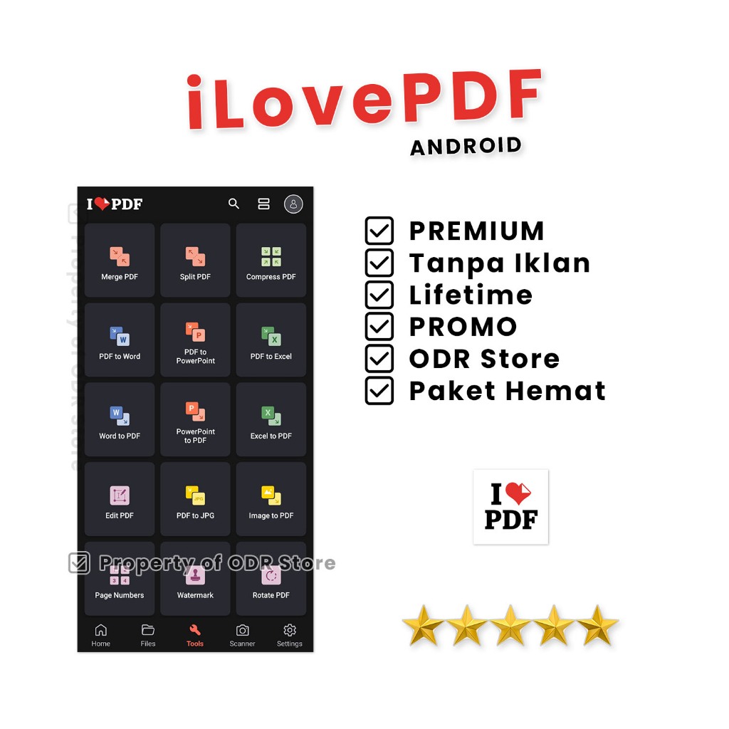 Jual iLovePDF lifetime aplikasi PDF Scanner dan Editor i love pdf ...